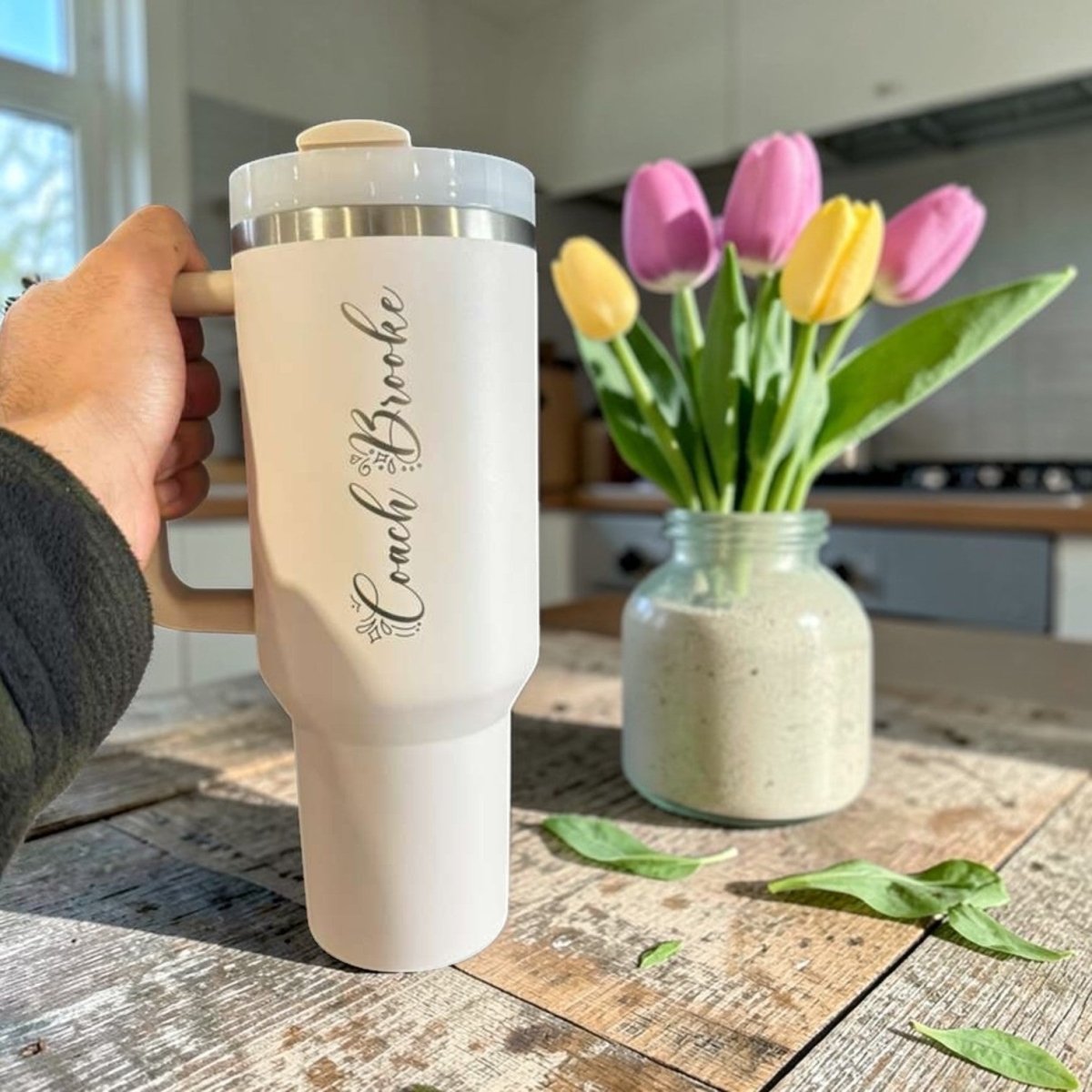 Personalized Nurse Tumbler | Custom Name Engraved Stanley 40oz | Us Engravo